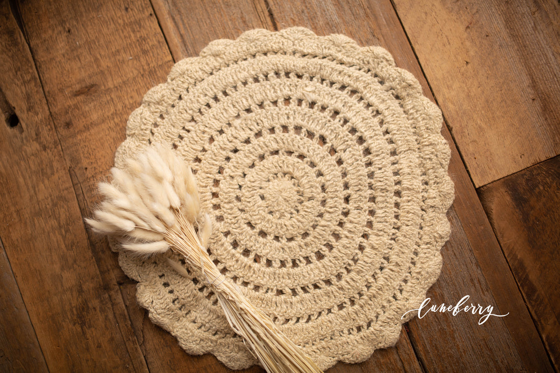 Cream Round Macrame Layer – Luneberry, LLC