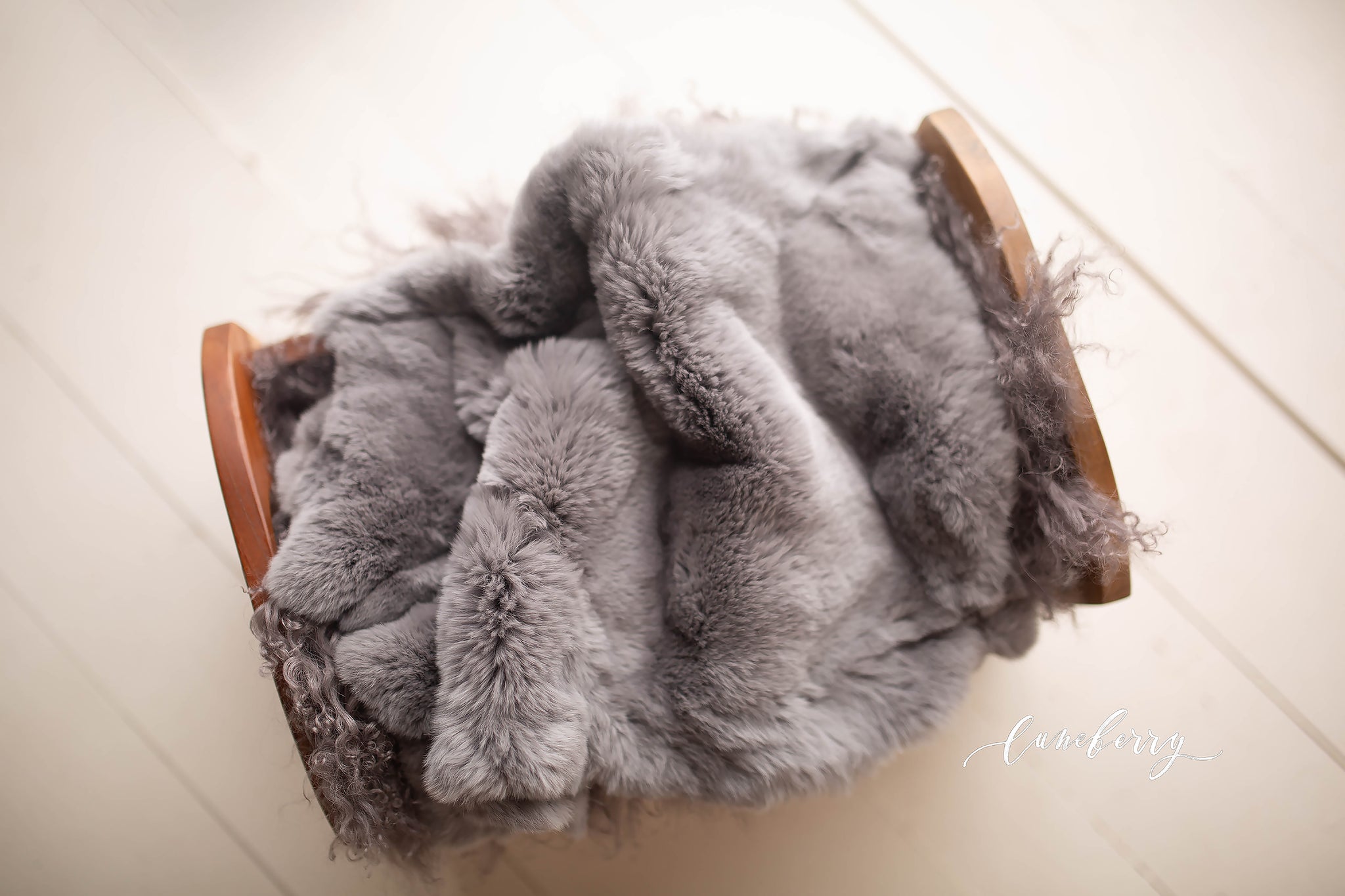 Grey Sheepskin & Rabbit Fur – Luneberry, LLC