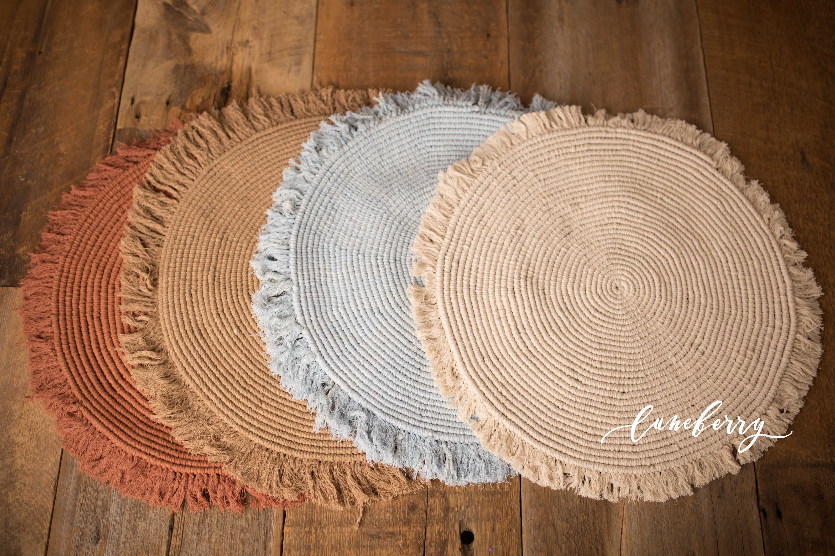 Macrame Mini Fringe Rugs – Luneberry, LLC